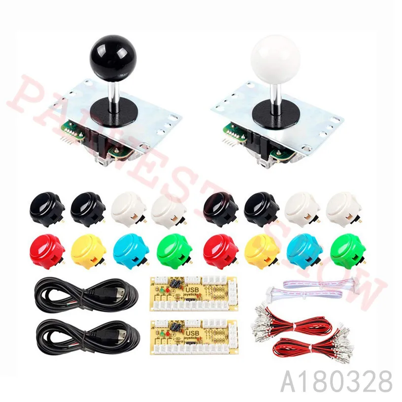 Classic 2 Player original Sanwa JLF 8YT sanwa Joystick Arcade Kit DIY ...