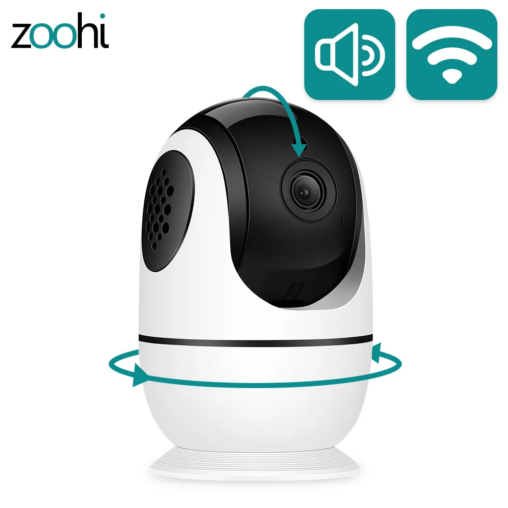 Zoohi Wifi Camera Surveillance Cameras Indoor 1080P Home Camera HD Two ...
