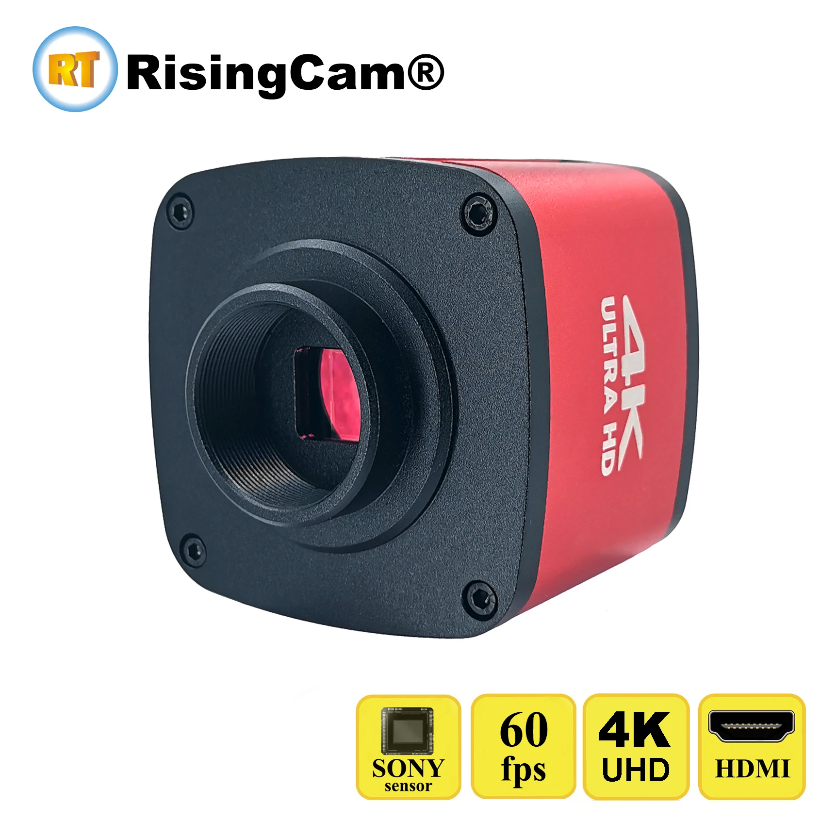 4K UHD 60fps SONY imx334 sensor C mount digital video microscope camera ...