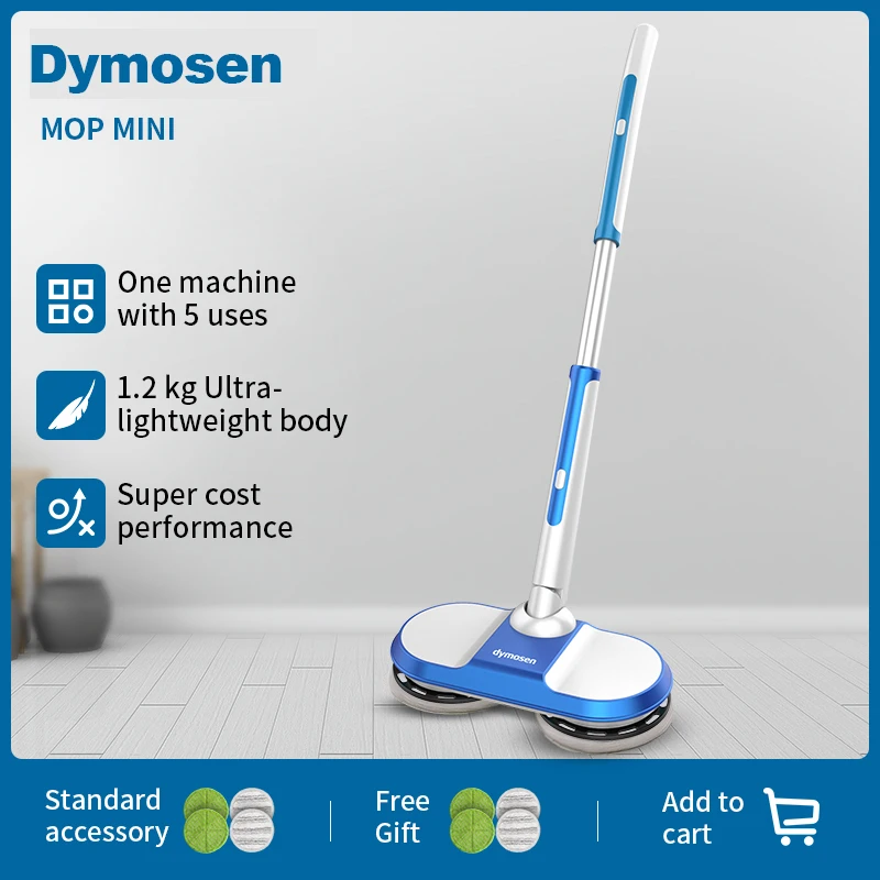 Dymosen MINI Handheld Wireless Cordless Sweeping Electric Floor Mop ...