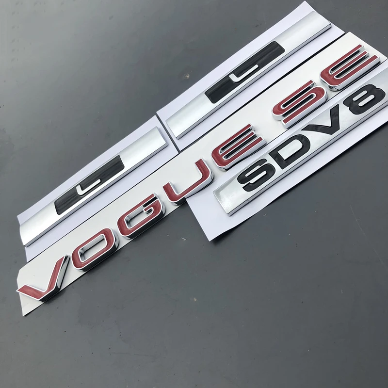 L SCV6 SDV8 Bar Emblem Letter Logo for Range Rover VOGUE VOGUESE ...
