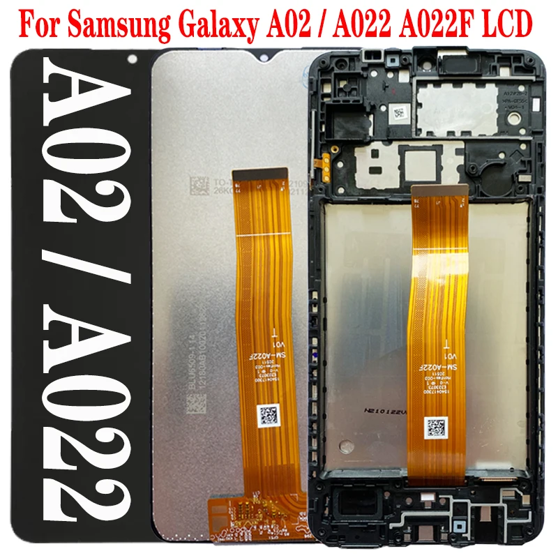 6.5'' Original A02 LCD For Samsung A02 LCD Display Touch Screen With ...