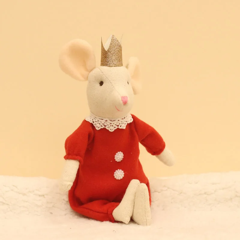 Christmas-mouse-family-dollhouse-cute-stuffed-animal-dolls-kids ...