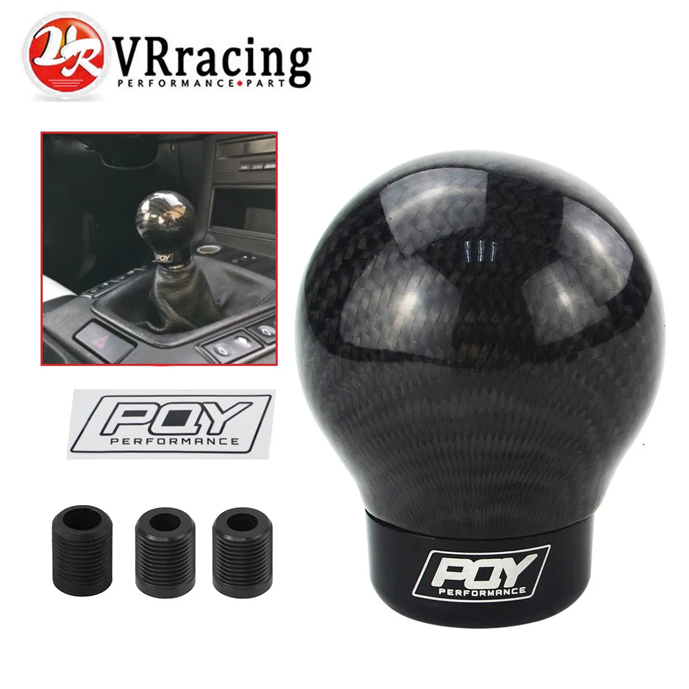 VR-Real-Carbon-Fiber-Aluminum-Gear-knob-Manual-Transmission-Aluminum ...
