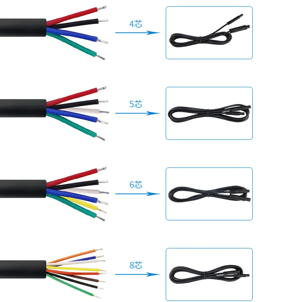 Car-Rear-View-Camera-4-Pin-5P-6P-8P-Male-to-Female-Video-Recorder-Cable ...