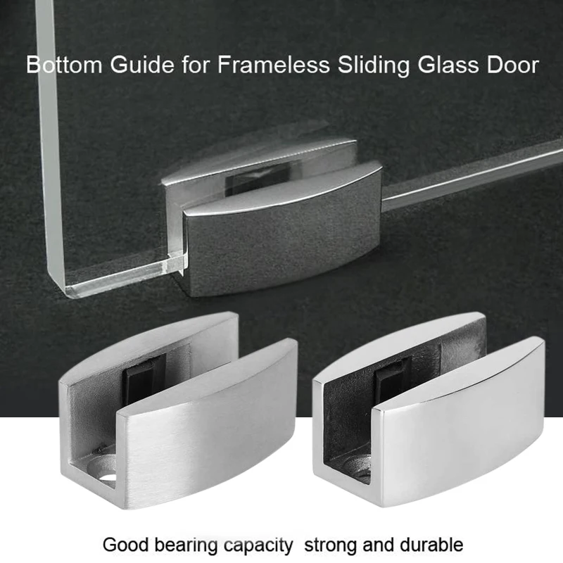 Stainless Steel 304 Glass Sliding Door Stopper Floor Guide Glass Door ...