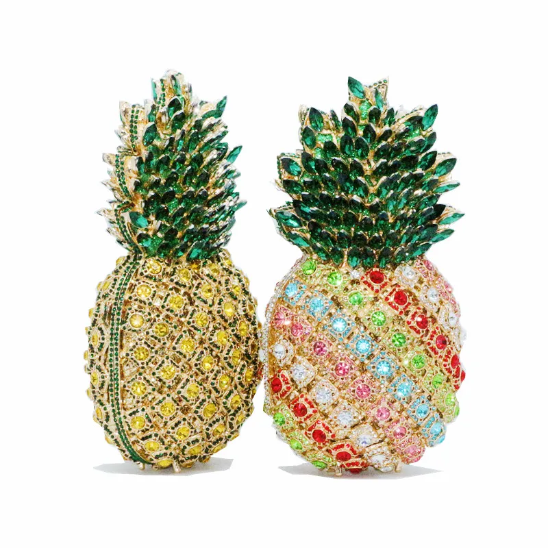 Diesel-Bag-Pineapple-Rhinestone-Purse-Luxury-Woman-Party-Wallets-Lady ...