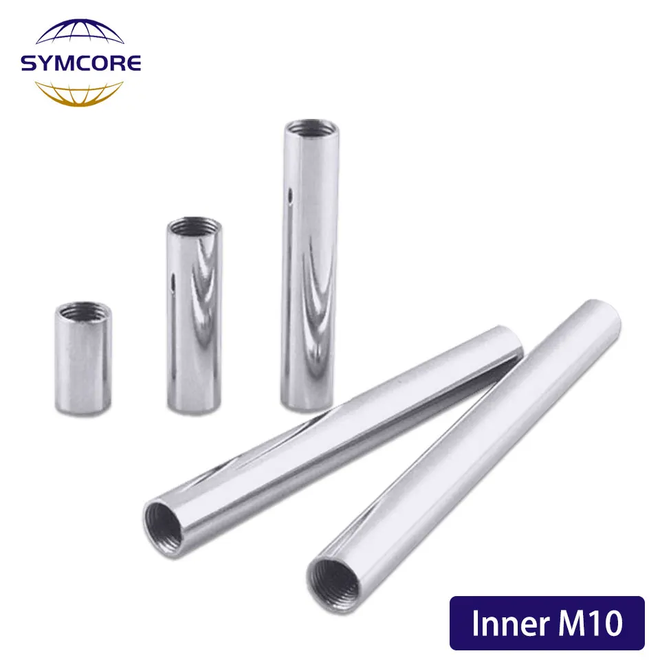 2pcs Inner M10 female thread both ends have 10mm inner thread hollow ...