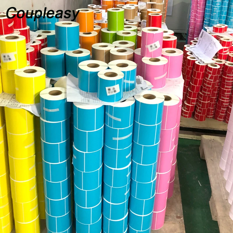 800pcs/roll Color Paper Adhesive Label Thermal Label Sticker Blank ...