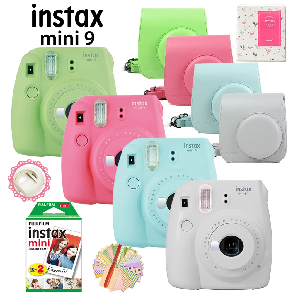 Fujifilm Instax Mini 9 Instant Film Camera + 20 Shots Instax Mini 8 ...