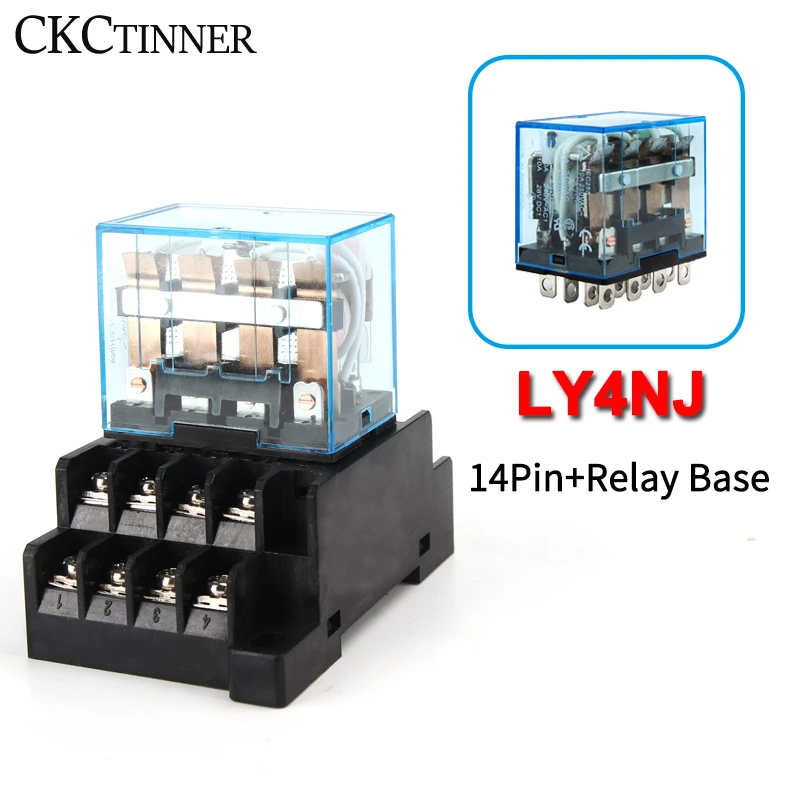 Intermediate Relay Hh64p Ly4nj 10a Micro Small Electromagnetic Relay Acdc12v24v Ac110v 220v 380v ...