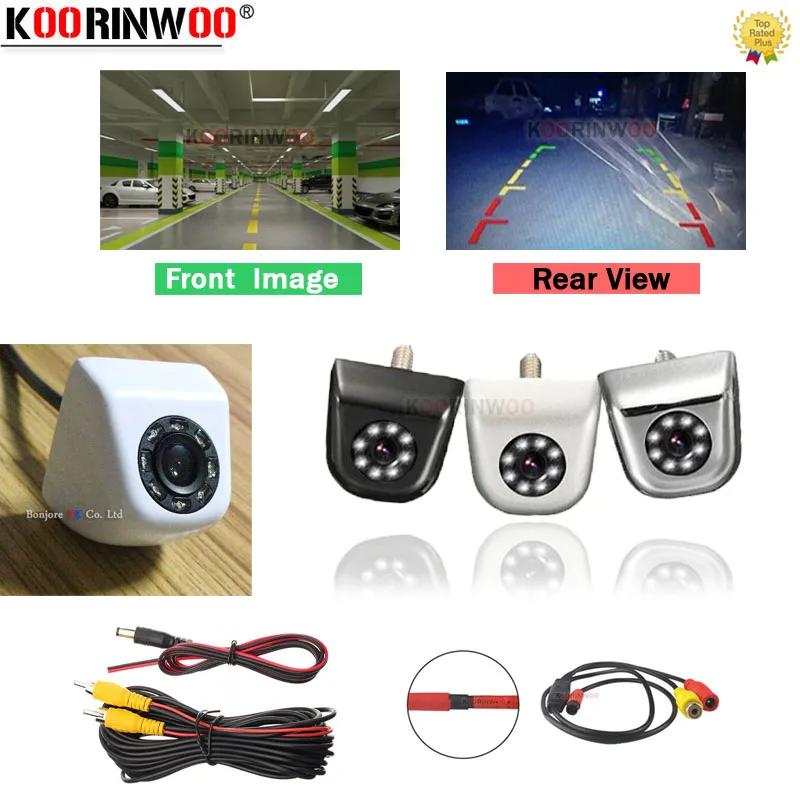 Koorinwoo Ccd Hd Video Car Rear View Camera Front Camera 8 Led Light ...