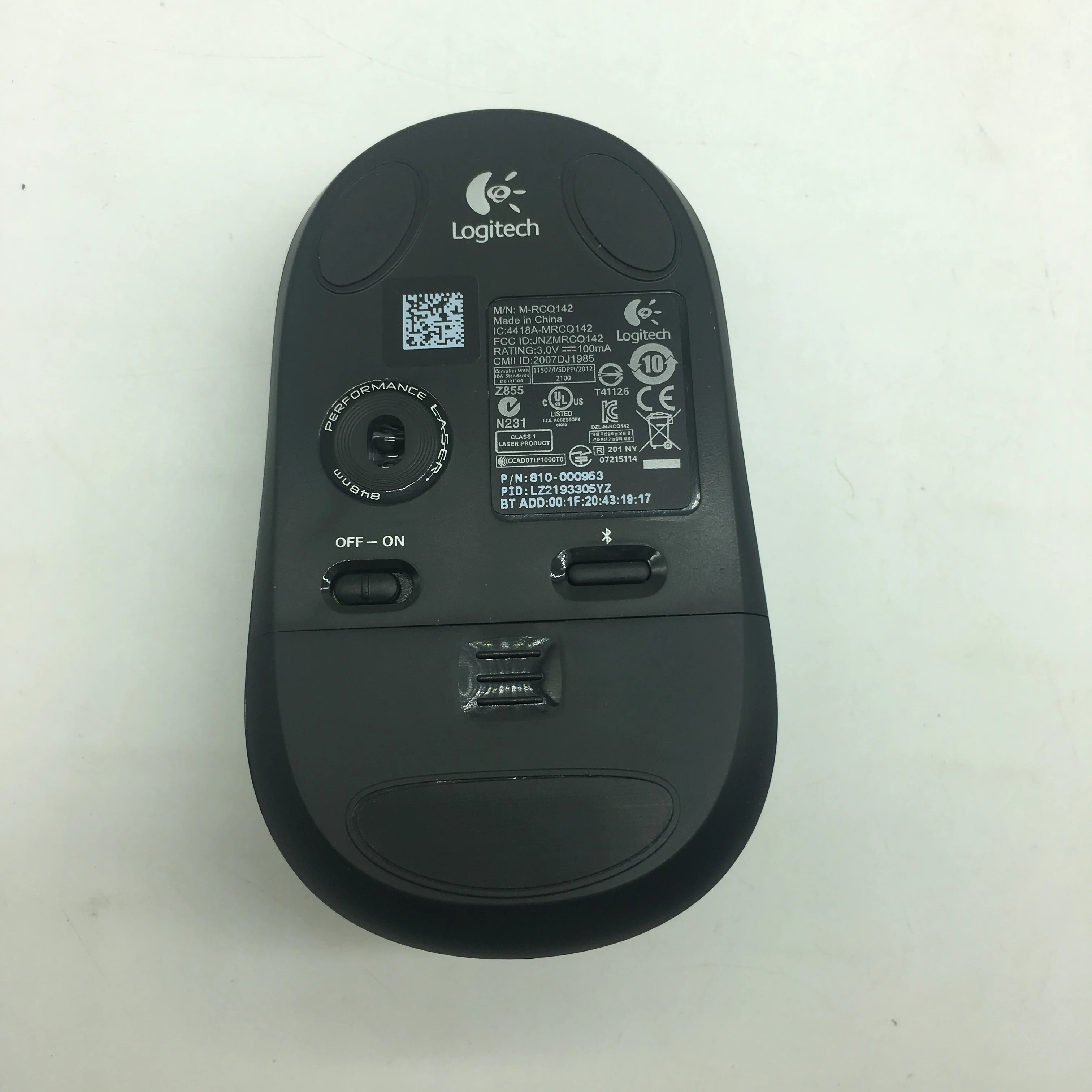 Настоящая Bluetooth лазерная дорожная мышь logitech v470 1000 точек ...