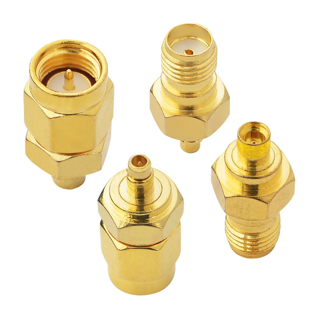 10 Pieces SMA MMCX RF Adapter Kit SMA to MMCX 4 type RF Goldplated ...
