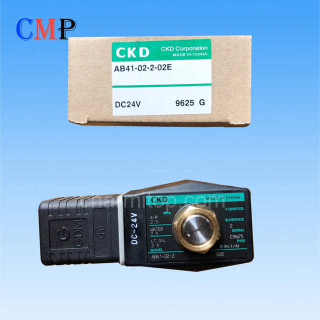 Solenoid Valve CKD AB41-02-5-03A AC48V, 3-2 Way RC1-4 Port, 60% OFF