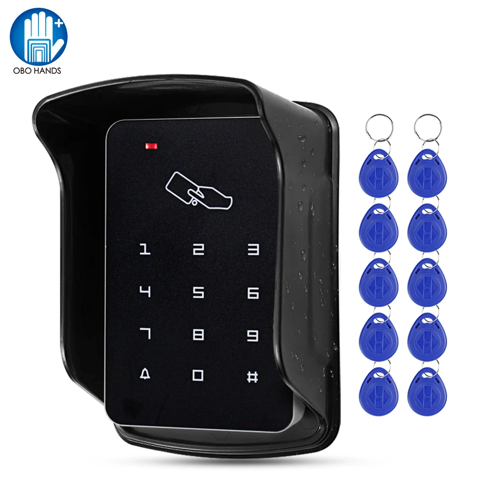125khz Rfid Keypad Access Control System Waterproof Outdoor Rainproof ...