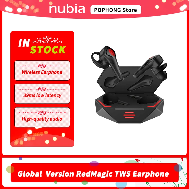 Redmagic Tws Gaming Earphones Wireless Bluetooth Earphone Redmagic ...