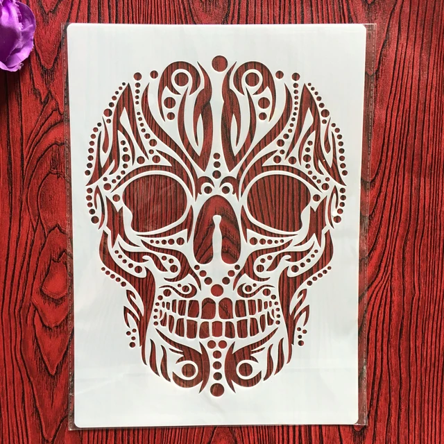 Printable Skull Stencil