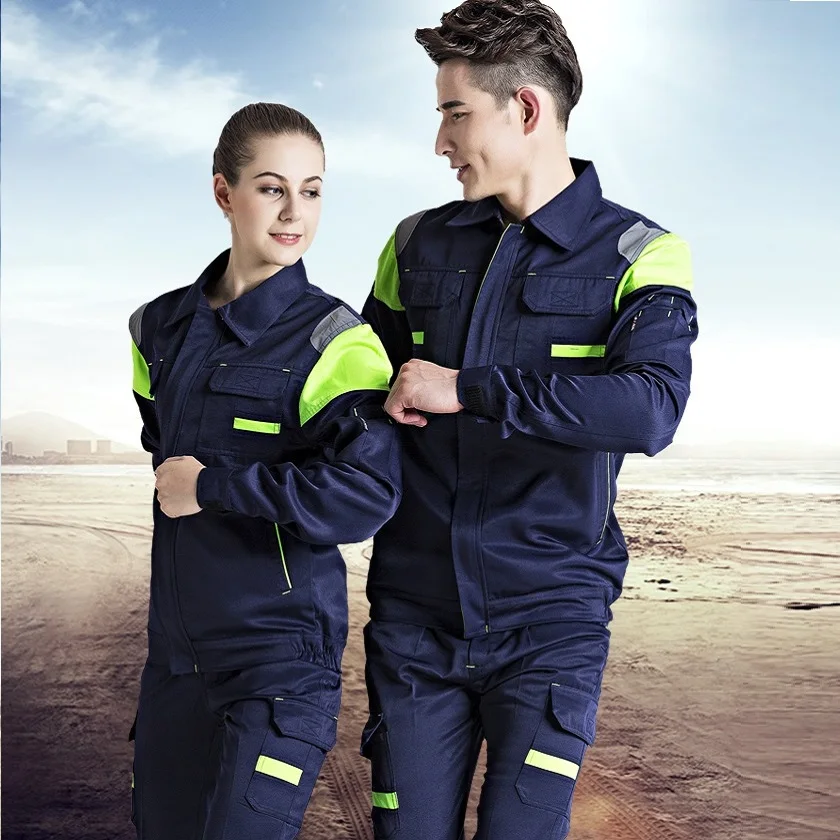 Working suits workwear clothes men women long sleeves workmen work ...