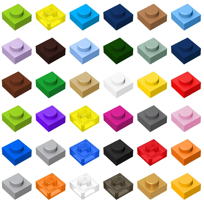 Little-Builder-3024-MOC-Thin-Figures-Bricks-1x1-Dots-20pcs-Building ...