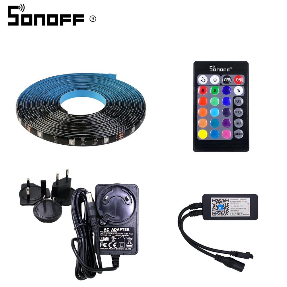 SONOFF L1 Smart LED Light 2/5M Waterproof Dimmable Voice Control High ...