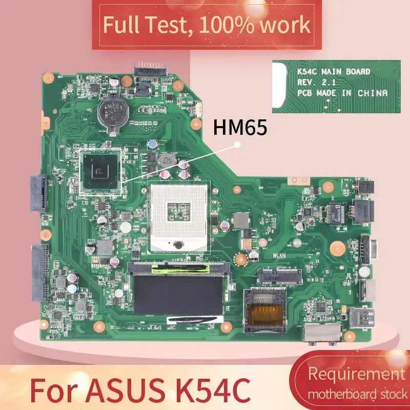 For-ASUS-K54C-REV-2-1-HM65-with-ram-on-board-ddr3-motherboard-Mainboard ...