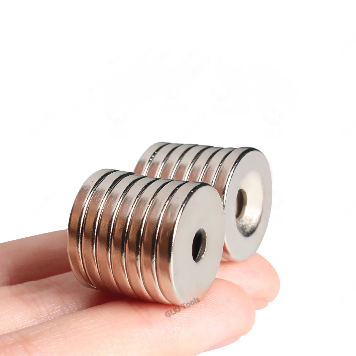 2pcs Dia 20/25/30mm Round Neodymium Magnets Thick 3/4/5/10mm With M5 M6 ...