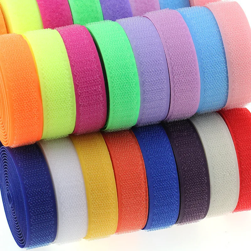 20mm-Colors-Magic-Tape-No-Glue-Hook-Loop-Tape-NO-Self-Adhesive-Fastener ...
