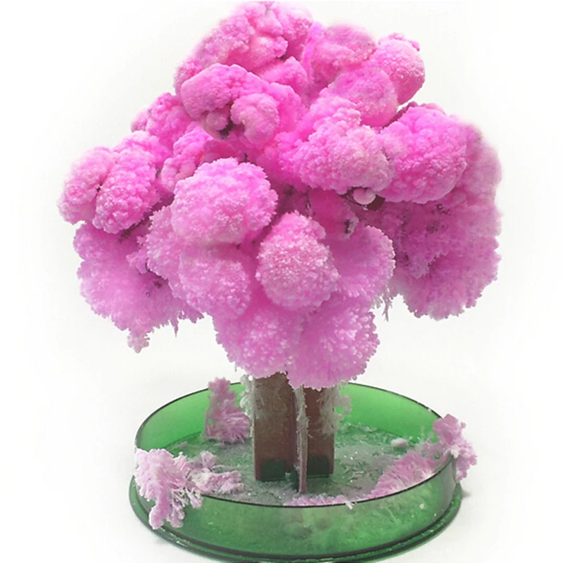 1PCS Newly Magic Growing Crystals Japanese Sakura Paper Trees Toy Made ...