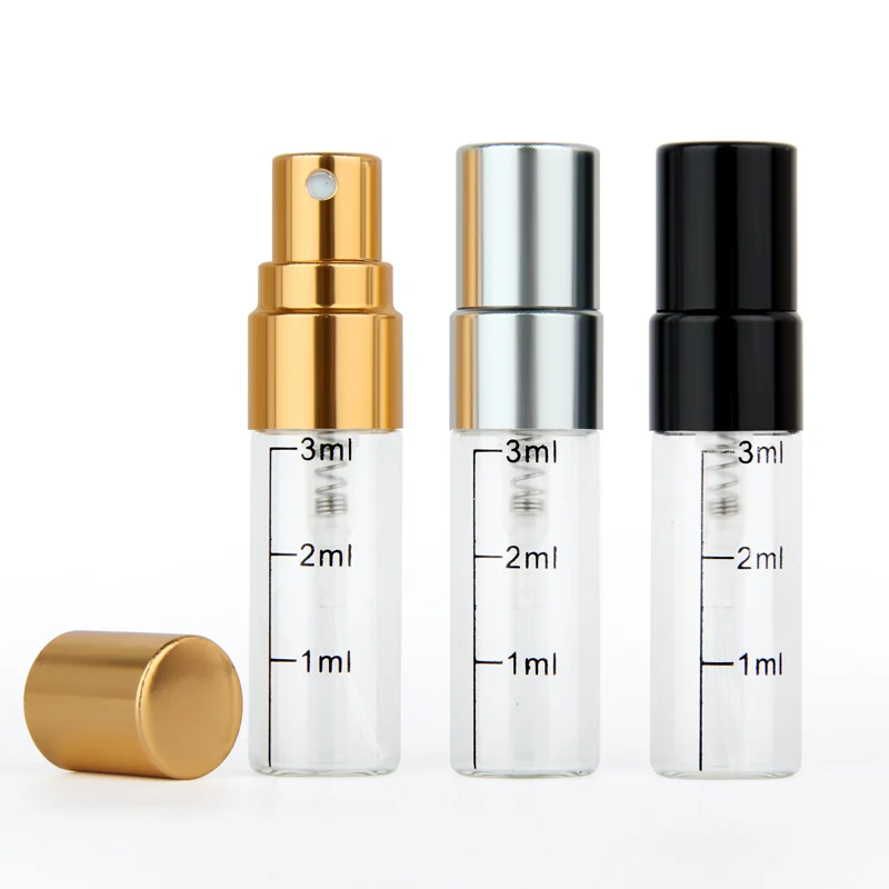 50 pcs/Lot 3ml Sample Bottle With Calibration Empty Perfume Bottle ...