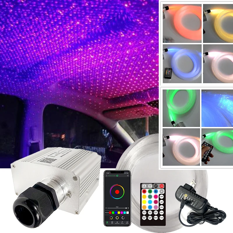 Optical-fiber-lamp-Twinkle-Fiber-Optic-Star-ceiling-kit-Bluetooth-APP ...