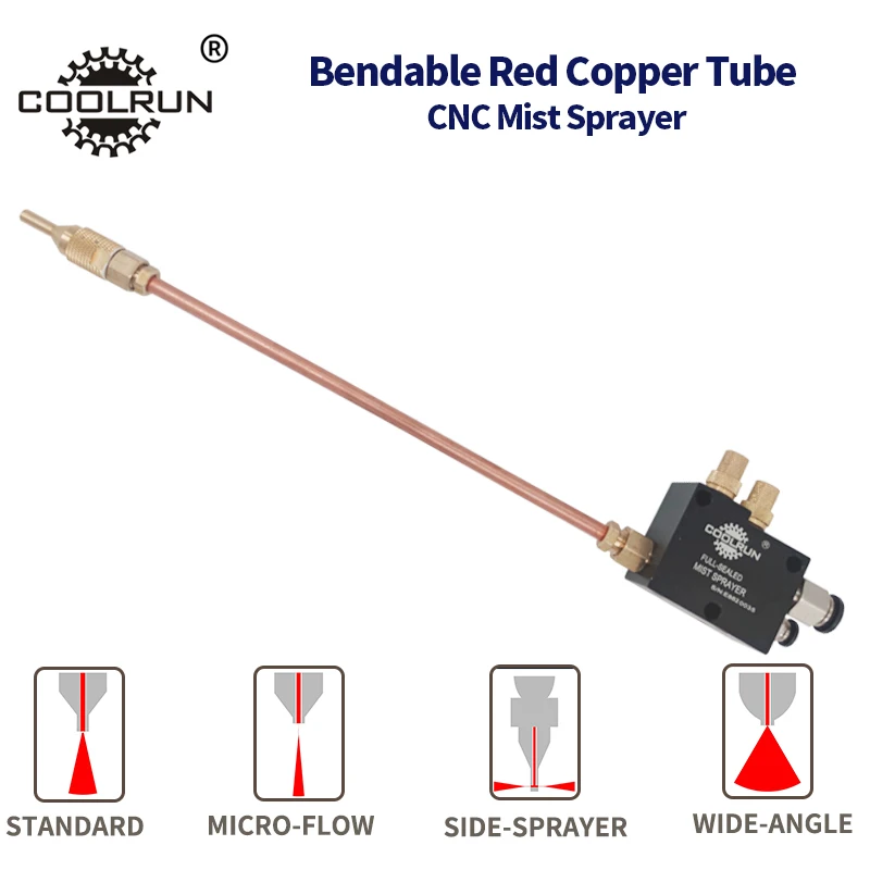 Red-Copper-Tube-Mist-Coolant-Lubrication-Spray-System-CNC-Lathe-Milling ...