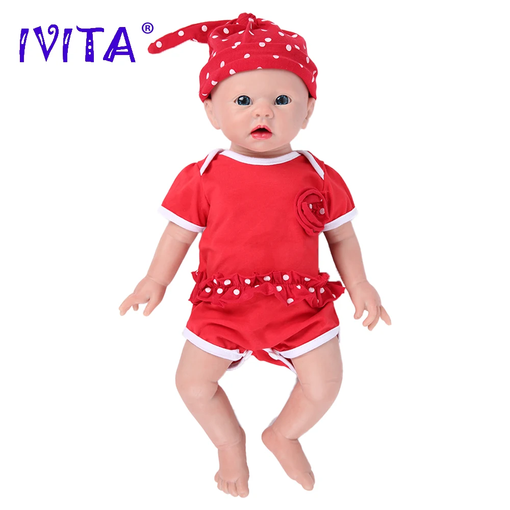IVITA WG1519 48cm 3700g Realistische Silikon Reborn Puppen Neugeborenen ...
