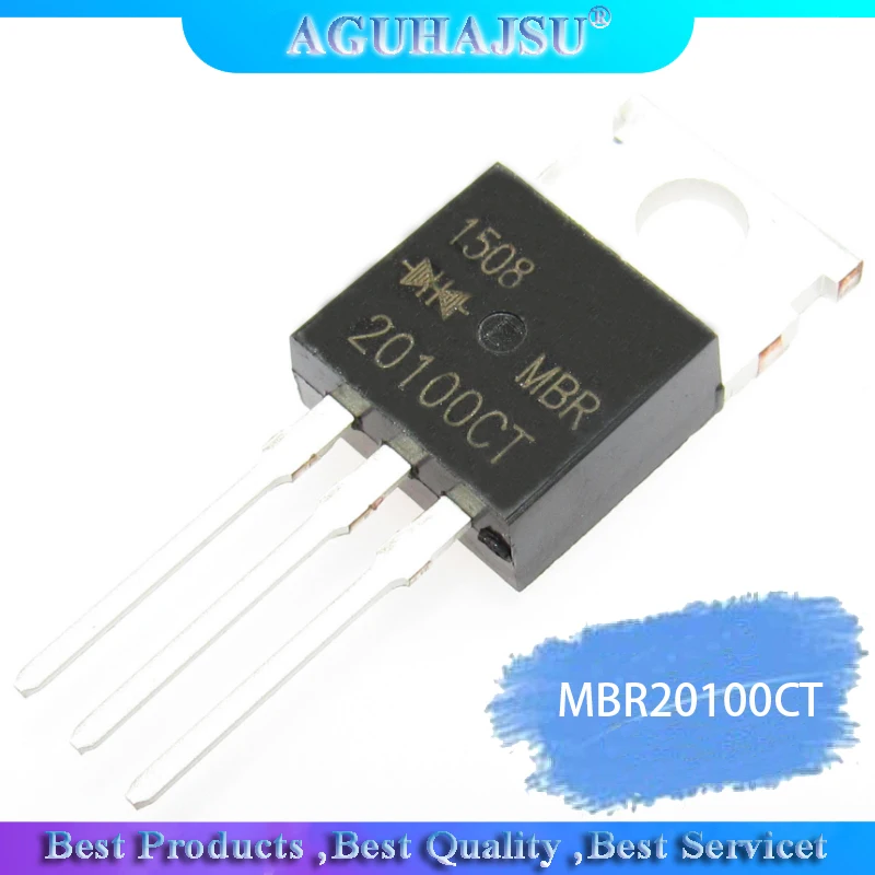 10pcs Mbr20100ct Mbr20100 To220 20100ct Molewei Schottky Rectifier ...