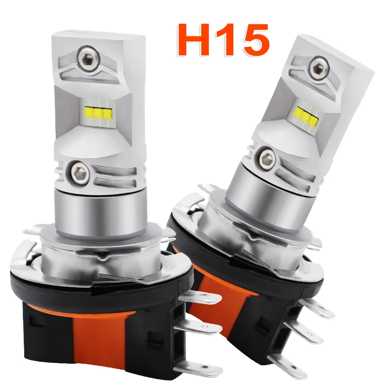 2pcs H15 LED Auto Fog Lamp 30W CSP 1919 chip SMD LED high power White ...