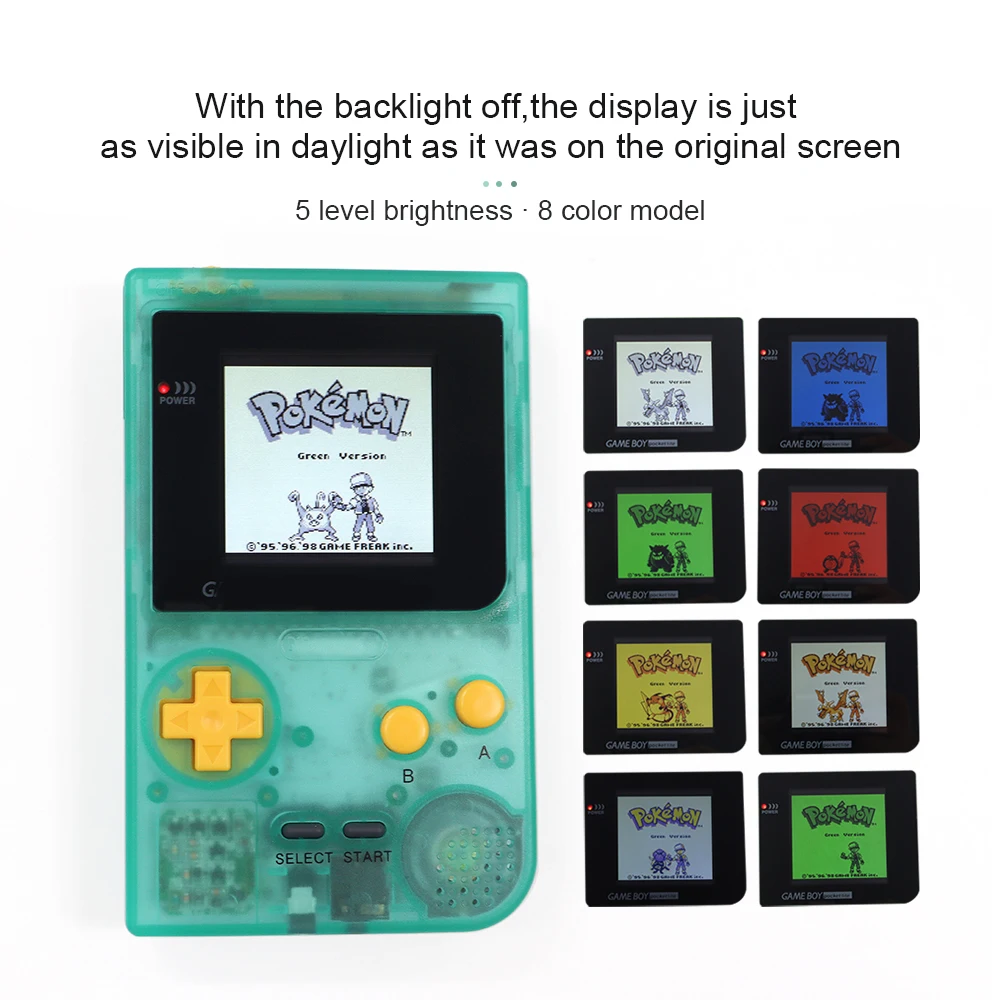 Refurbished-8-Colors-Mode-Brightness-Backlight-Mod-For-Game-Boy-GBP ...