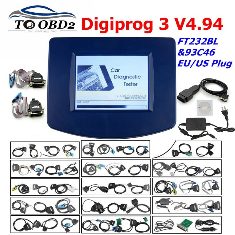Digiprog3 Full Set Digiprog 3 V4.94 Programmer Digiprogiii With Ftdi Chip Mileage Tool For Many ...