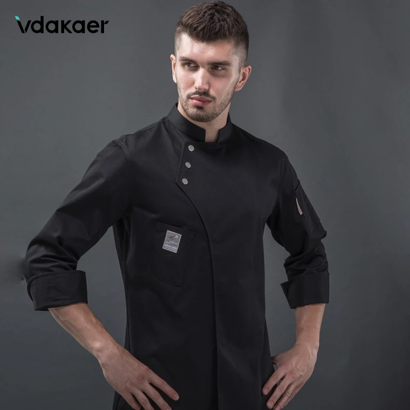 Long Sleeve Chef Clothes Uniform Restaurant Kitchen Cooking Chef Coat ...