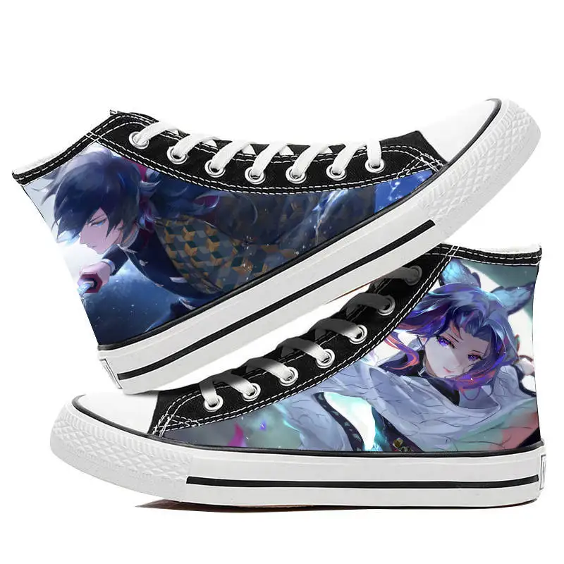 Demon Slayer Kimetsu no Yaiba Trainers Lace Up Anime Cosplay Shoes ...