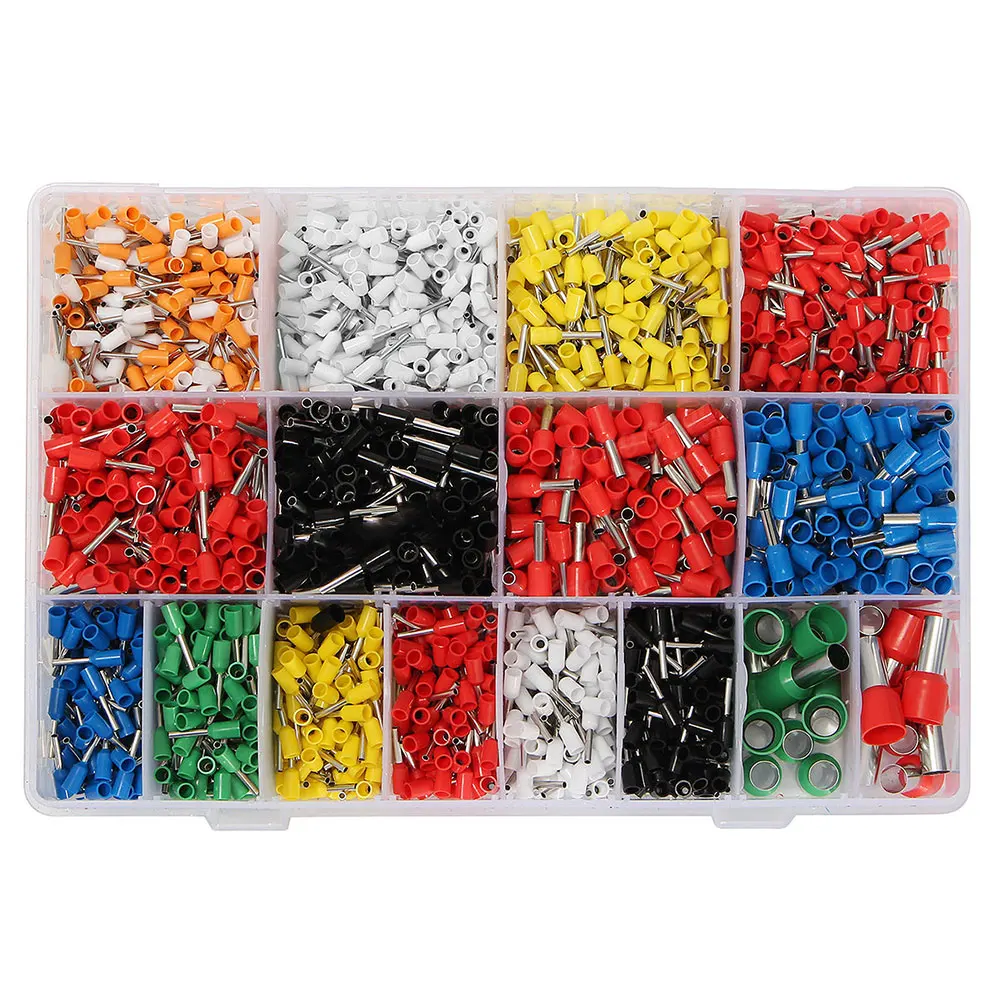 Crimp Plier Set, 2120pcs Wire Copper Crimp Connector Insulated Pin End ...