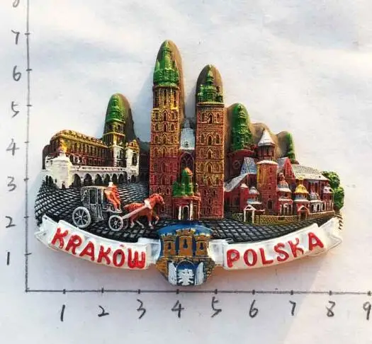 Landmarks-of-the-Polish-city-of-Krakow-fridge-magnet-decoration ...