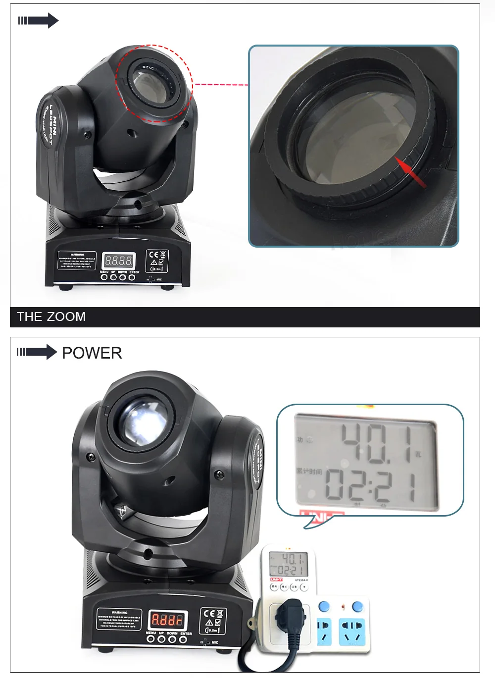 10W Mini Pinspot Light RGBW Dmx512 Stage Light Disco Lyre Beam Led ...