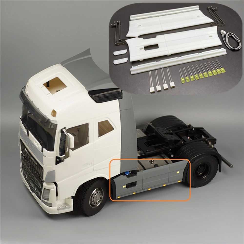 Tamiya Volvo-fh16 Truck Body Shell & Light Modified Accessories For 1/ ...