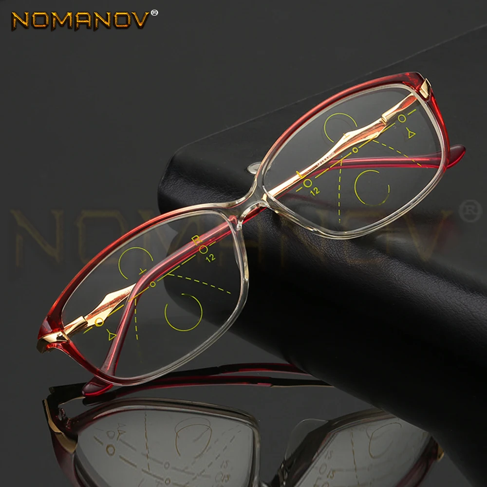 Tr90 Large Frame Gradient Wine Red Women Ladies Progressive Multifocus tr90-large-frame-gradient-wine-red-women-ladies-progressive-multifocus