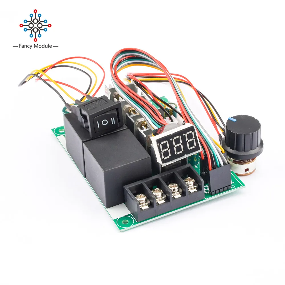 PWM DC Motor Speed Controller DC 10 55V Digital LED Display 0 100% ...