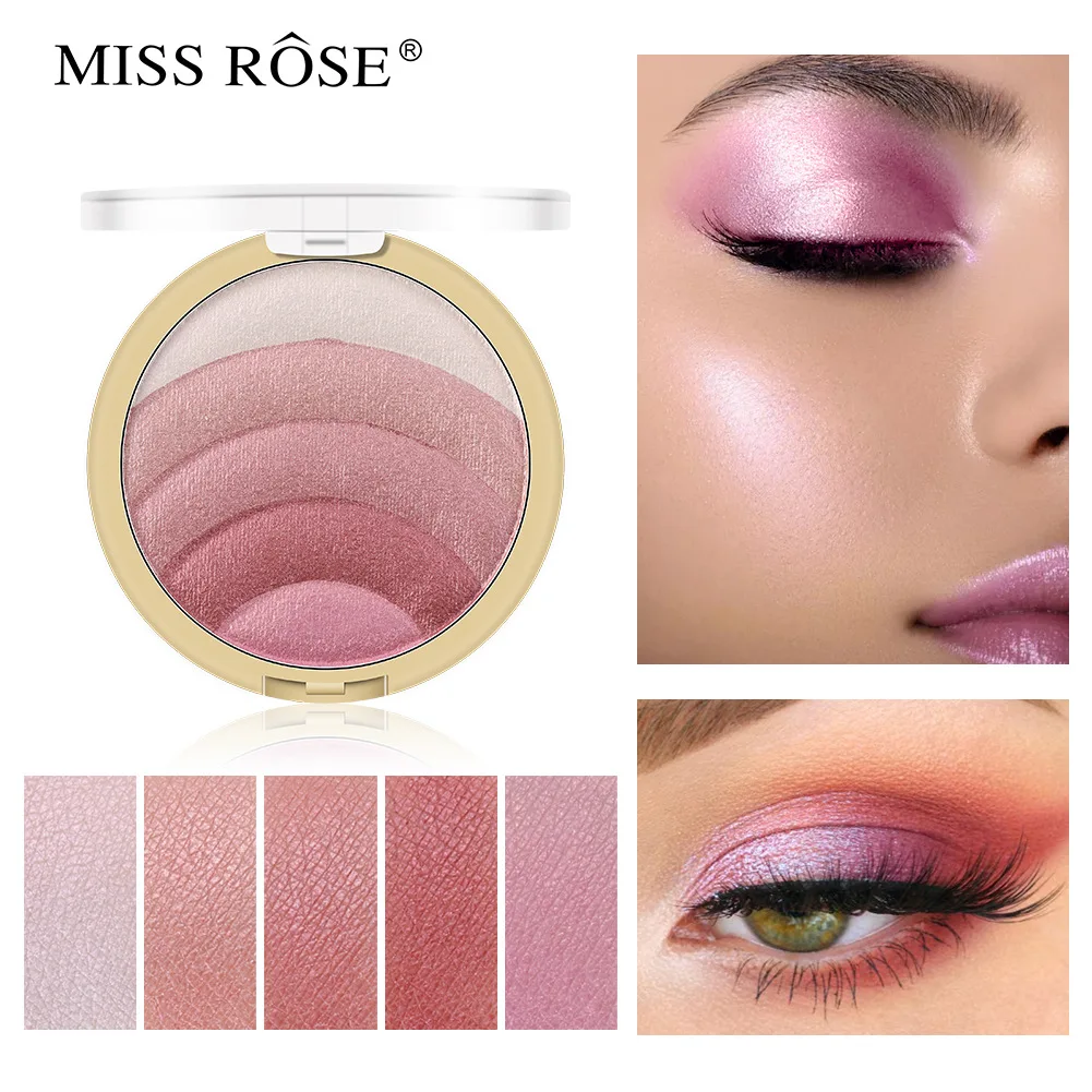 Newest 10 Colors Rose Eyeshadow Palette Waterproof High Gloss Shimmer ...