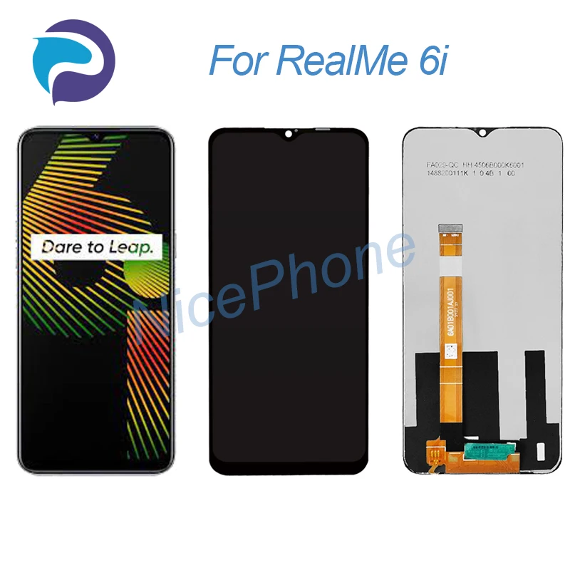 RealMe 6i LCD 디스플레이 터치 스크린 디지타이저 어셈블리 교체 6.5 "RMX2040 RealMe 6i 스크린 ...