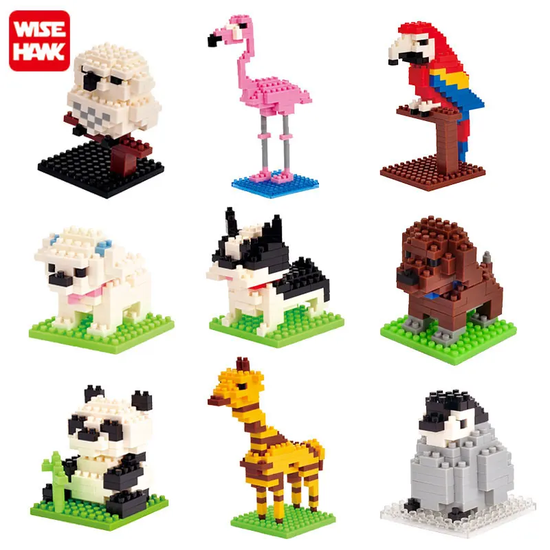 Zestawy modeli Wildlife Mini figurka zwierzęcia Mosse zwierzęta pies ...