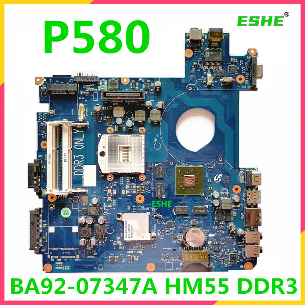 삼성 NT P580 P580 노트북 마더 보드 인텔 HM55 DDR3 N11P GE1 A3 GPU BA92 07347B BA92 ...