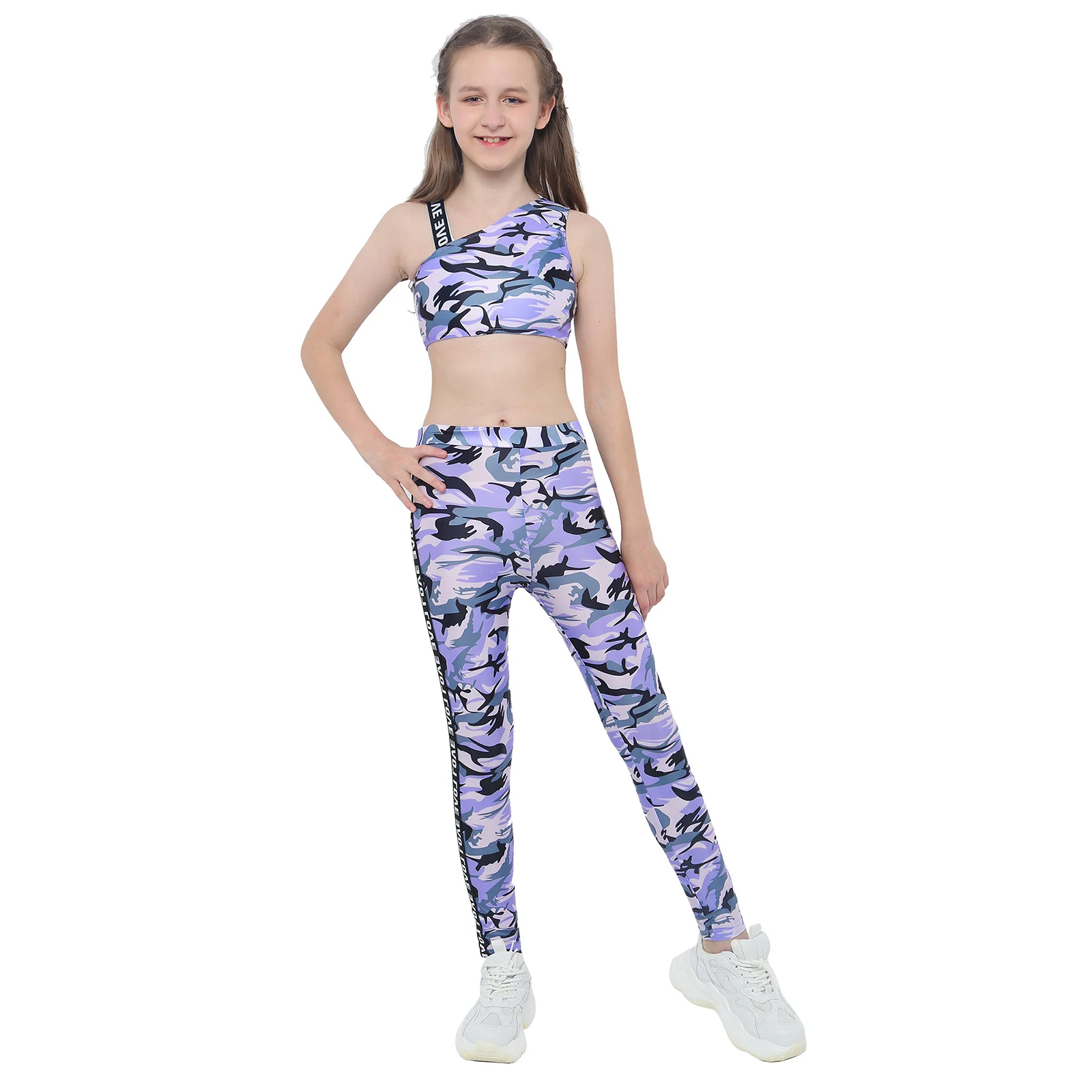 Camouflage-Sport-Suit-For-Girls-Kids-Ballet-Dance-Gymnastics-Outfit ...
